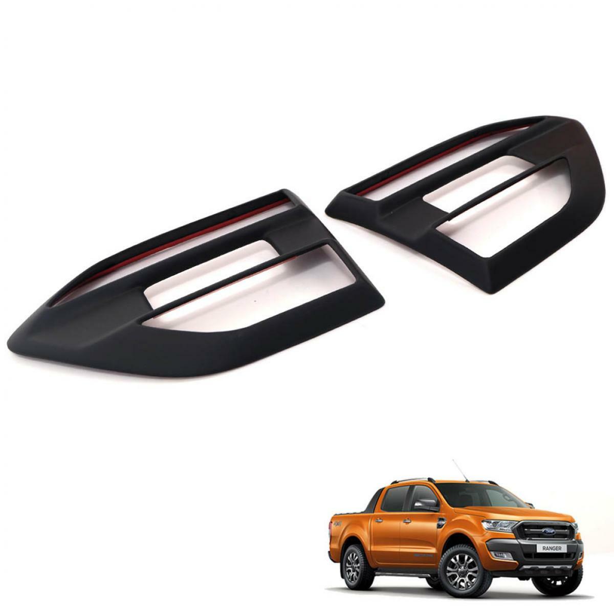 Matte Black Side Vent Fender Cover Trim Fit Ford Ranger MK2 PX2 2015 ...
