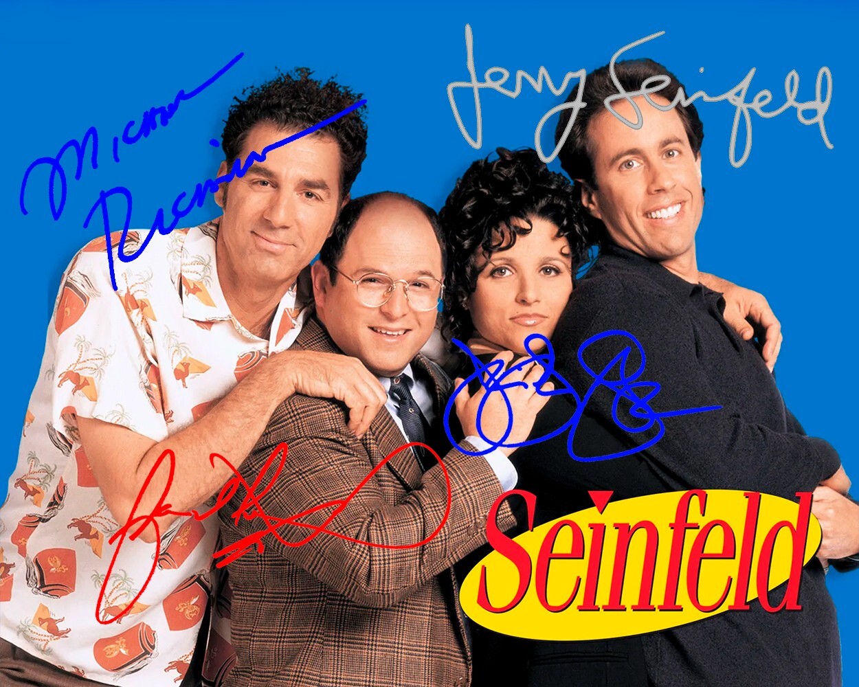 Seinfeld Cast 8x10 Signed Autographed Photo Reprint, Jerry Seinfeld | eBay