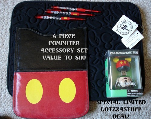 NEW Disney Parks Mickey Mouse Laptop & Tablet Cases-8GB USB Drive-Bonus ...
