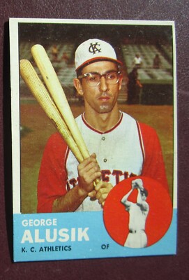 1963 Topps George Alusik (Kansas City Athletics) #51 EX | eBay