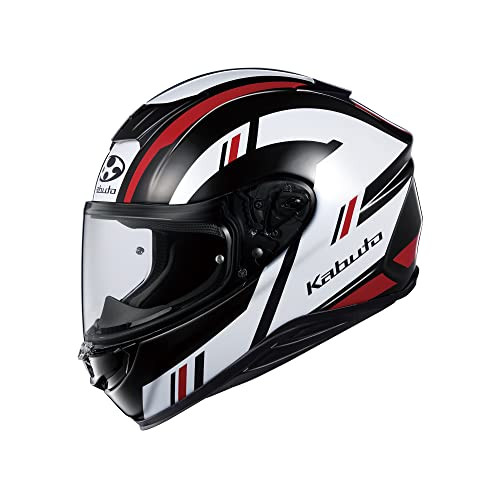OGK KABUTO Motorcycle Helmet Full Face AEROBLADE6 DYNA Black White Red ...