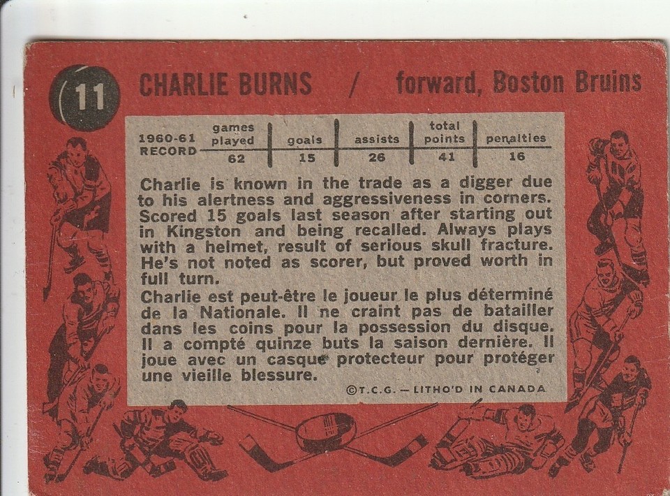 1961 Topps #11 Charlie Burns | eBay