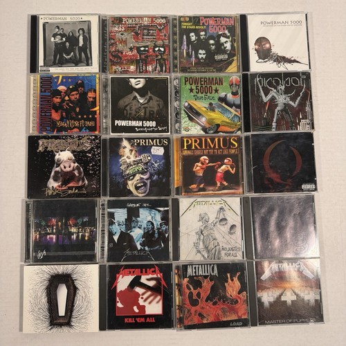 LOT OF 16 Heavy Metal Hard Rock: Primus Powerman 5000 Metallica & More EXC+++ | eBay
