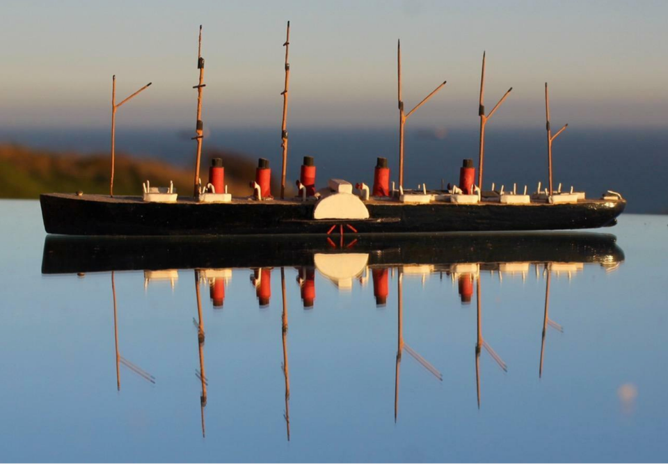 SS GREAT EASTERN ORIGINAL MODEL SHIP 100' to1" BASSETT LOWKE STYLE JOHN ...