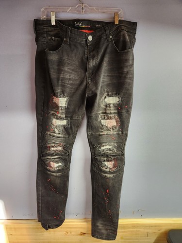 Switch Jeans Mens Black Various Size 36x34 Slim Taper Fit Stretch. Pre ...