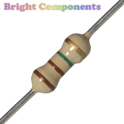 50 x 1.8K Ohm Carbon Resistor (1K8 Resistors) 1/4W - UK Seller | eBay UK