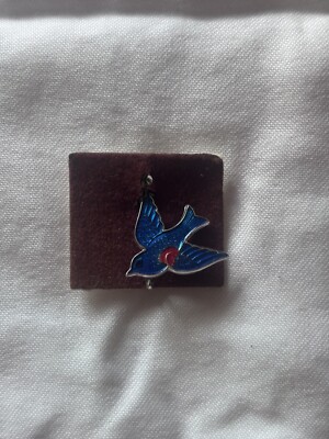 Vintage Leau Sterling Silver Enamel Blue Bird Charm For Bracelet | eBay