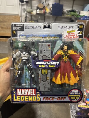 Marvel Legends Face Off Series 2 Iron Man War Machine vs. Mandarin ...