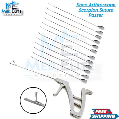 Scorpion Suture Passer Straight With 10 Free Needles Arthroscopy ...