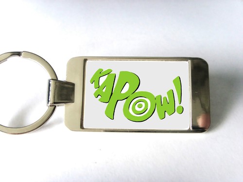 BAT FIGHT WORDS KAPOW BATMAN COMIC POP ART KEY FOB KEYRING KEYFOB ...