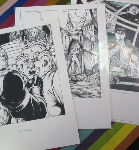 vtg original comic art drawing - Mike Wilson art Star Trek Klingon Sourcebook | eBay