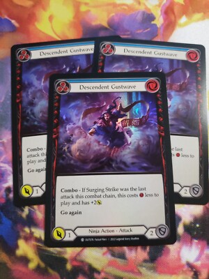 3x Descendent Gustwave Blue Rainbow Foil Playset Outsiders Flesh and ...