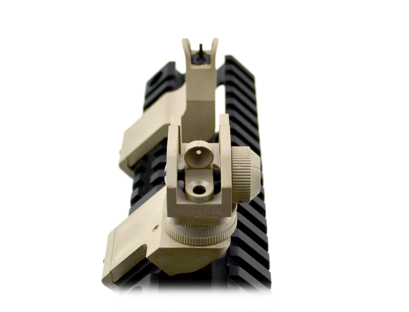 45 Degree Backup Sights Set - Front + Rear Canted - TAN - Polymer, US ...