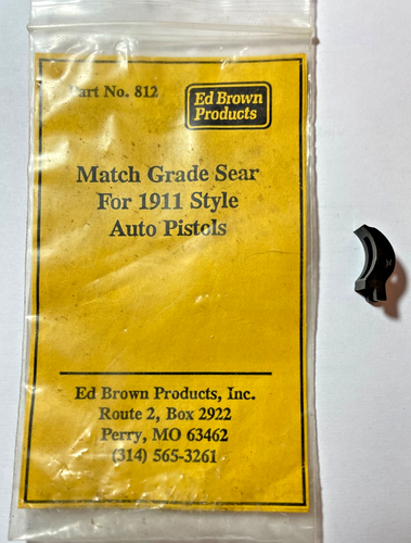 Match Grade Sear For 1911 Style Auto Pistols - New - Part # 812 | eBay