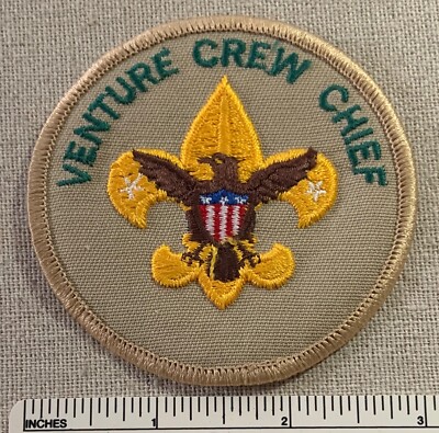 Vintage VENTURE CREW CHIEF Boy Scout Position Badge PATCH BSA Official ...