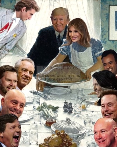 DONALD TRUMP CONSERVATIVE FAMILY THANKSGIVING DINNER 8X10 PHOTO | eBay
