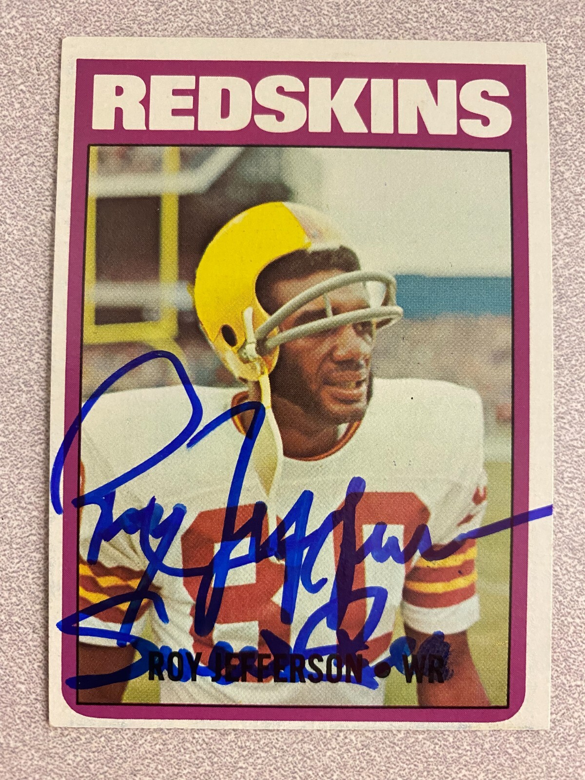 Roy Jefferson signed WASHINGTON REDSKINS card 1972 Topps | eBay