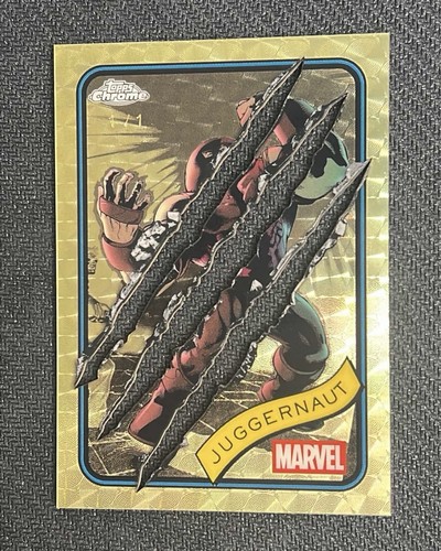 2025 Topps Chrome Marvel Juggernaut #146 Clawed Chrome SUPERFRACTOR 1/1 ...