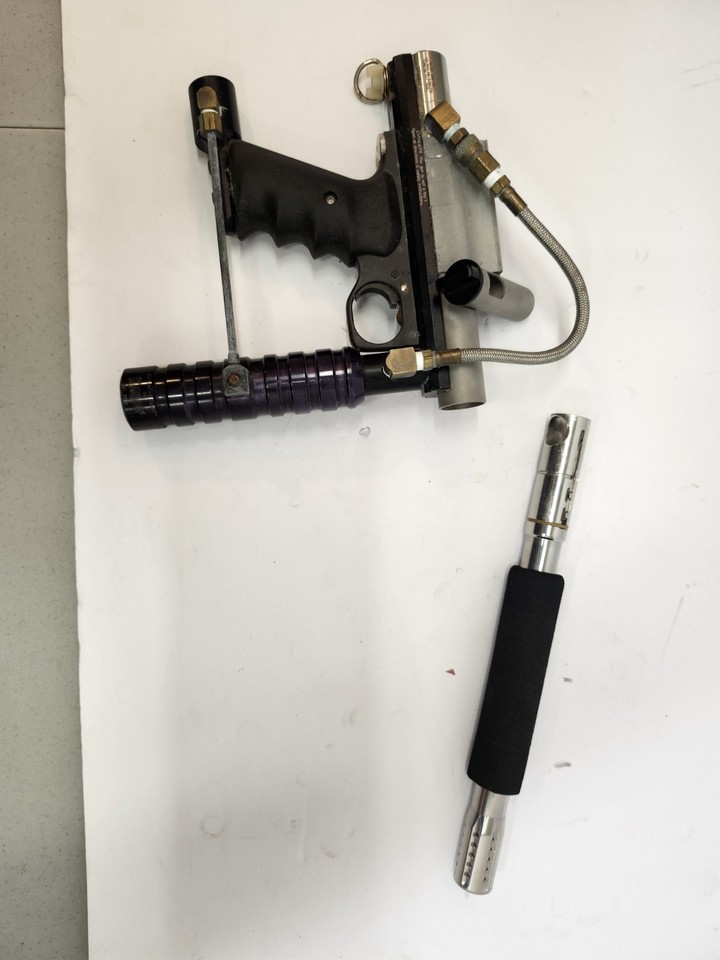 68 AutoMag Paintball Gun - Vintage OG Marker with Silencer Barrel. | eBay