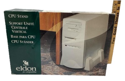 Eldon CPU Stand Adjustable Computer Tower Stand White #62303 | eBay