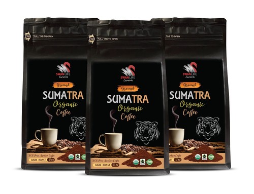 Coffee Exploration - SUMATRA GROUND ORGANIC COFFEE - Fresh Grounds 3Pack | eBay