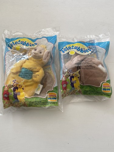 Teletubbies Yellow LaLa & Bunny Rabbit Beanbag Finger Puppets Keychain ...