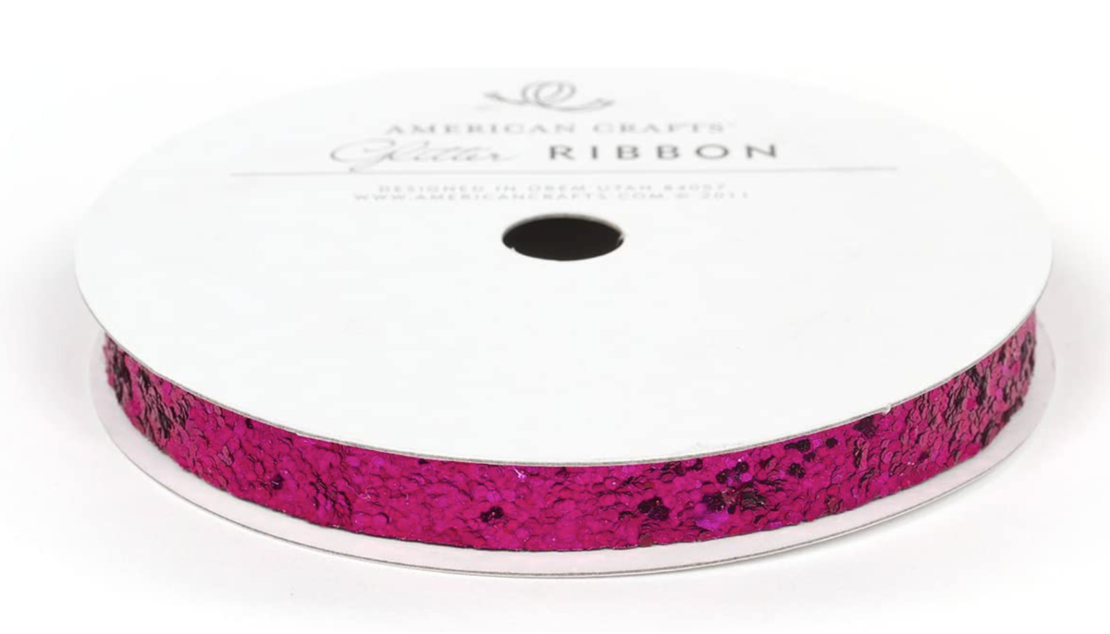 American Crafts Glitter Taffy Ribbon,Solid Red,3/8" x 3yds | eBay