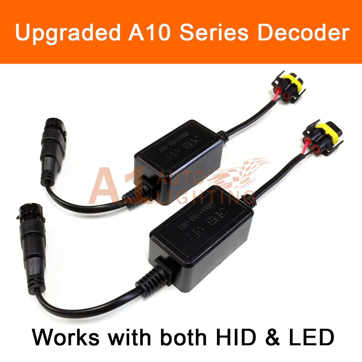 H1 Led Headlight Bulbs 1 Pair H15 LED Decoder Car LED Headlight Warning ...