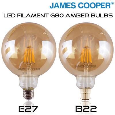 Filament LED G80 Light Bulbs Decorative Vintage Edison Lightbulb Lamp ...
