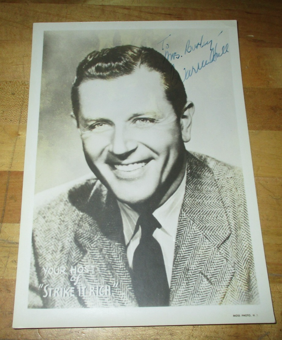 Warren Hull Signed 5" x 7" Photo - Famed Host of Strike It Rich | eBay