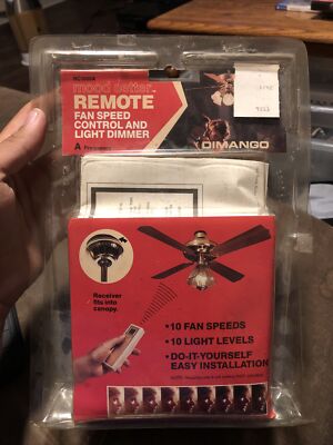 Dimango Mood Setter Fan Speed Control & Light Dimmer Electronic Remote ...