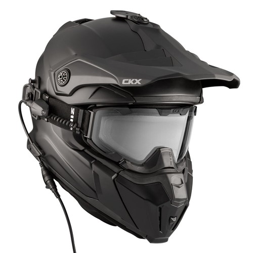 CKX Titan Original Electric Combo Helmet Trail Solid w/ 210 Goggles Matte Black | eBay