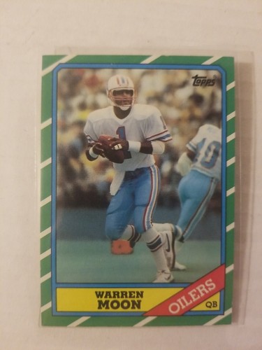 1986 Topps Football Card - #350 Warren Moon - Houston Oilers - Ex-Nm ...