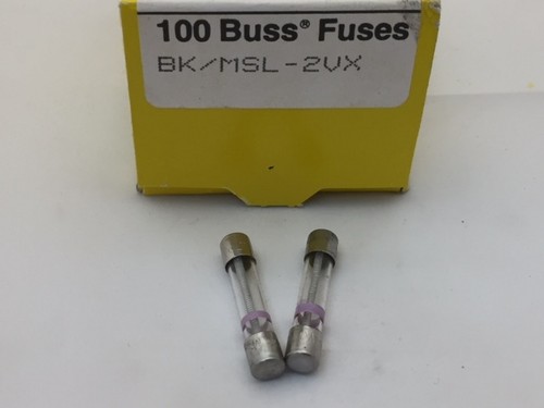 (5 pcs) MSL-2VX Bussmann, 2A 250vac, Slow Blow, Glass Fuse | eBay