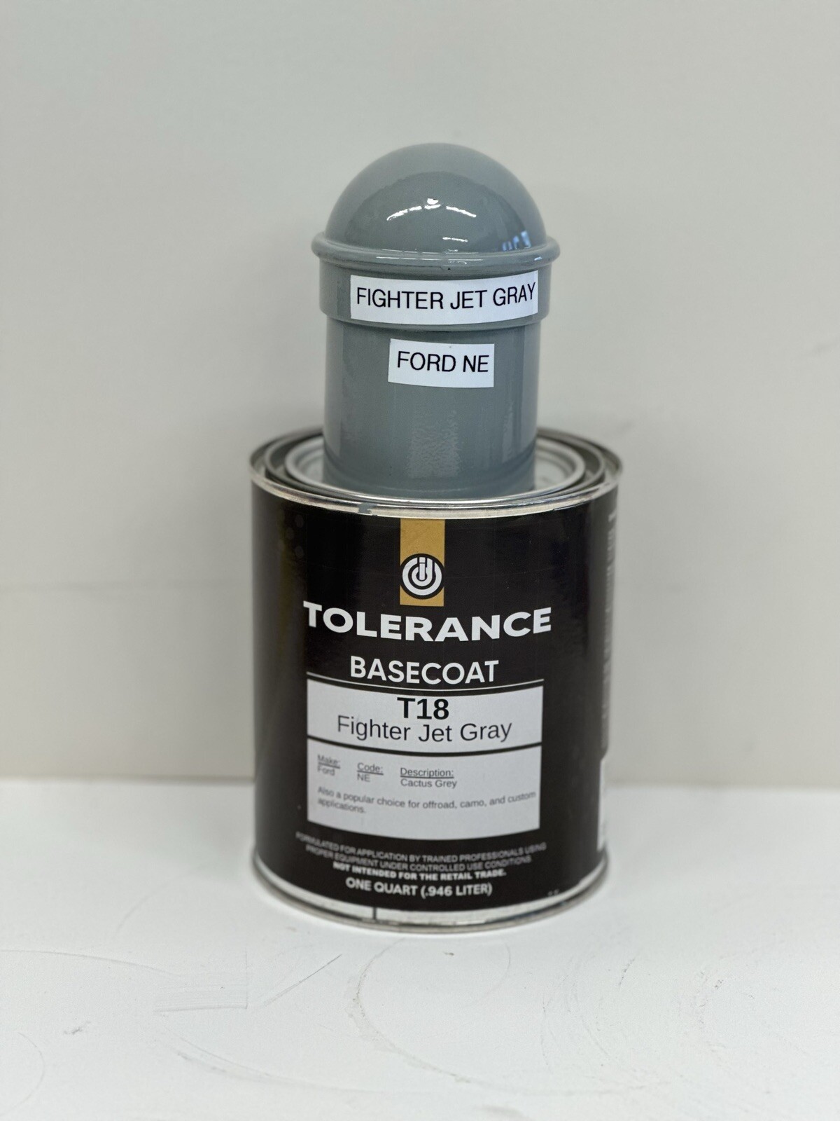 Tolerance Basecoat, DI Products. Fighter Jet Gray Ford NE (T18) 1 quart ...
