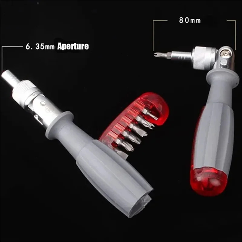 11 in 1 Multi-Angle Foldable Ratchet Screwdriver Torx Multi-Bit Screw ...