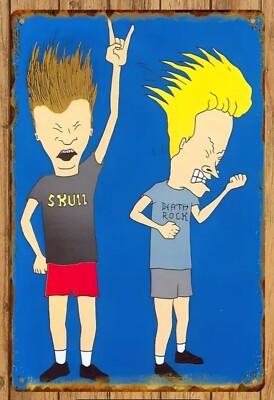 Beavis & Butthead metal sign NEW 12x8 | eBay
