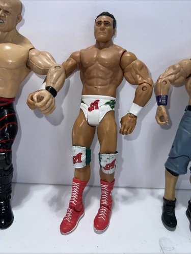 Lot Of 4 WWE WRESTLERS JOHN CENNA, HULK Hogan, Jakks Kane, Alberto Del ...