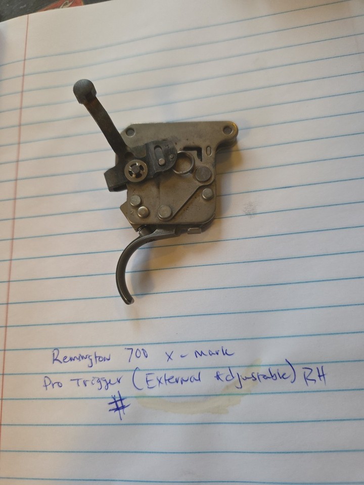 Remington 700 X-Mark Pro Trigger (External-Adjustable) RH #26 | eBay