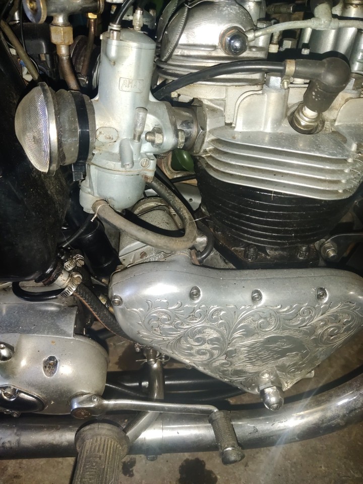 Pre unit 650 Triumph original rigid framed 1949 black bobber | eBay UK