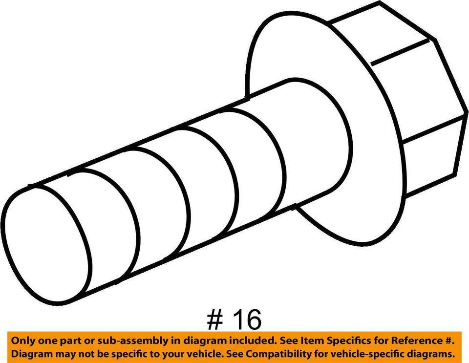 GM OEM 16-24 Envision Suspension Components-Trailing Arm Bolt 11546992 ...