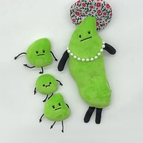 New Secret Staycation Plush Toy Edamame Doll Cute Cartoon Stuffed Soft ...