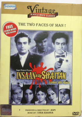 INSAAN AUR SHAITAN - DVD - SANJEEV KUMAR - FAYAL - BRAND NEW ...