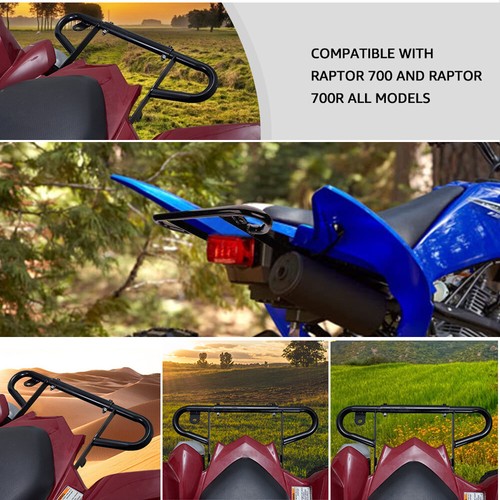 For 2006-2023 Yamaha Raptor 700R / 700 ATV Wide Grab Bar Rack Mounted ...