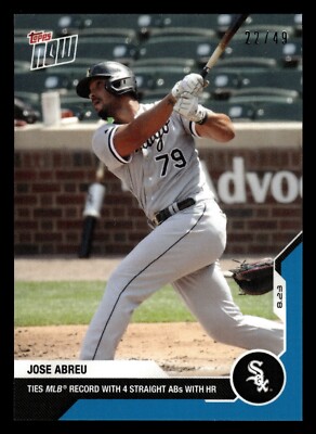 2020 Topps Now Blue Parallel /49 #150 Jose Abreu Chicago White Sox | eBay