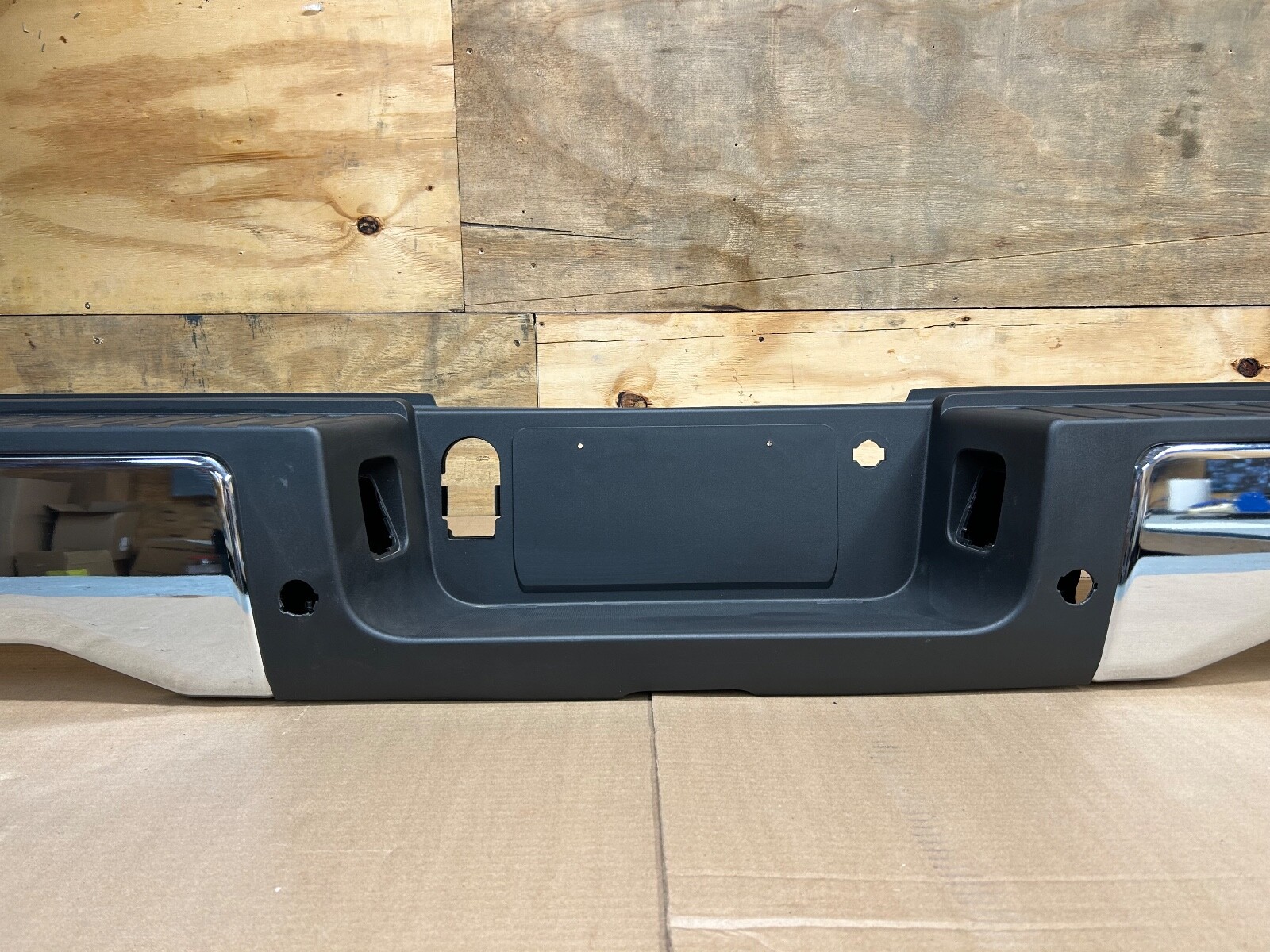 2023-2024 Ford F250 F350 SD Chrome Rear Bumper W/ RPA SENSOR HOLES Park ...