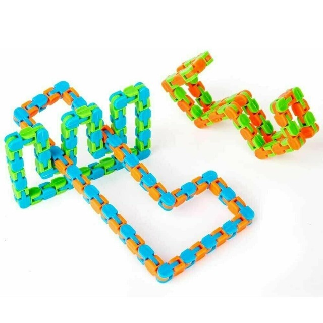 HGL Assorted Fidget Tracks Sensory Snake Tactile Stress Fun Toy for ...
