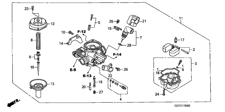OEM GENUINE HONDA 2003-2025 Ruckus 50 Nps50s CARBURETOR ASSEMBLY 16100 ...