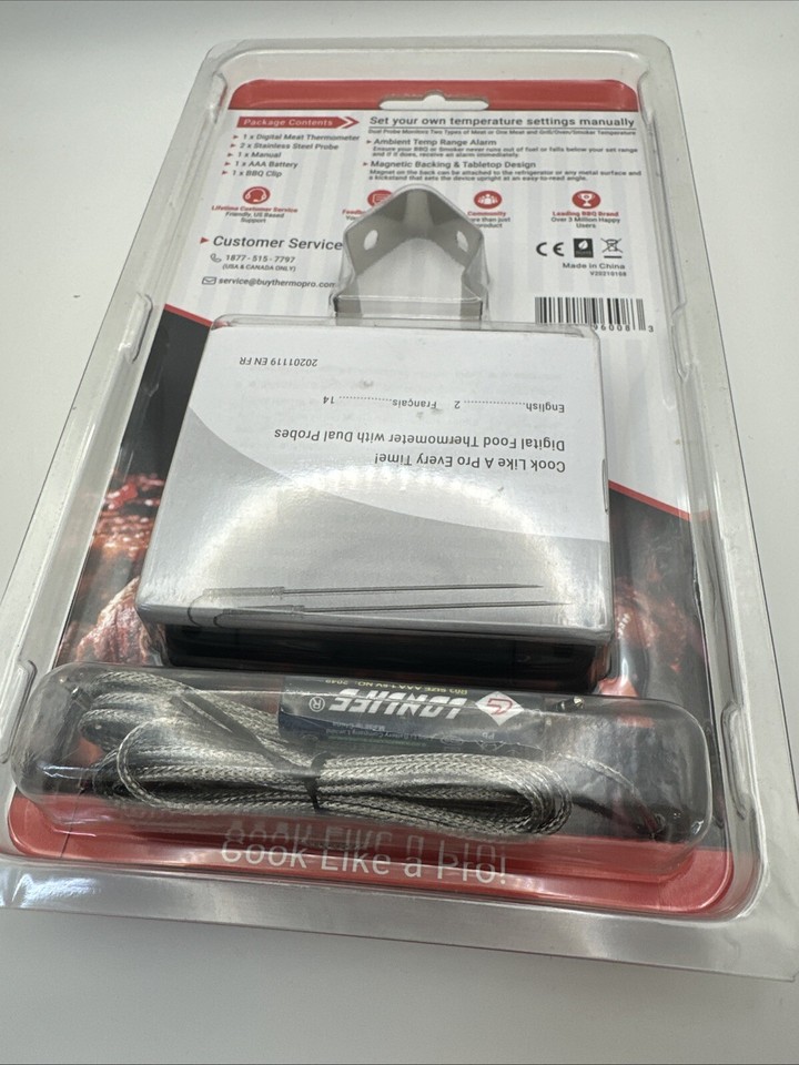 ThermPro TP-17 Digital Cooking Food Thermometer Dual Probe NIB | eBay