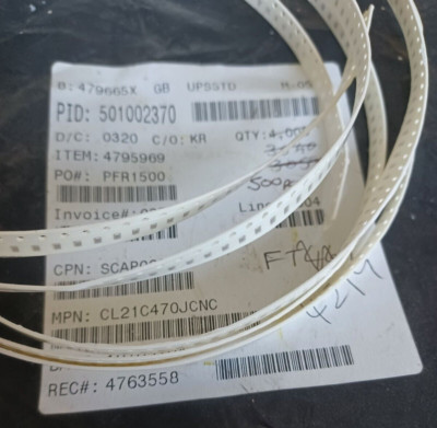 CAP SMT CER 47PF 100V 5% 0805 T/R lot of 20 CL21C470JCNC | eBay